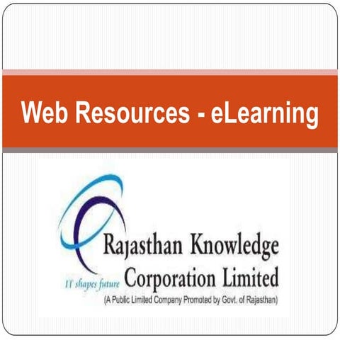 Web Learning Resources | PPTX