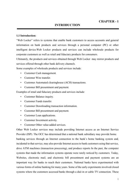 Online Banking Project | PPTX