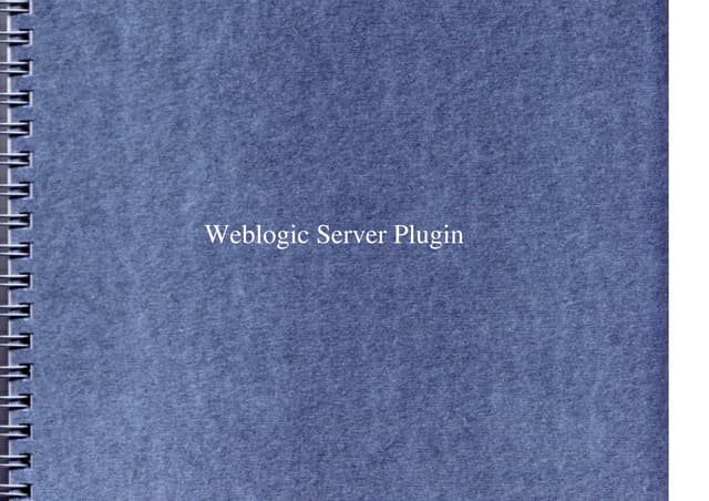 Weblogic Monitoring Ppt