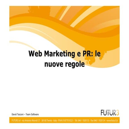 Web Marketing | PPT