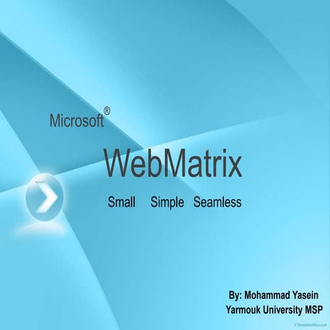 Web matrix | PPT