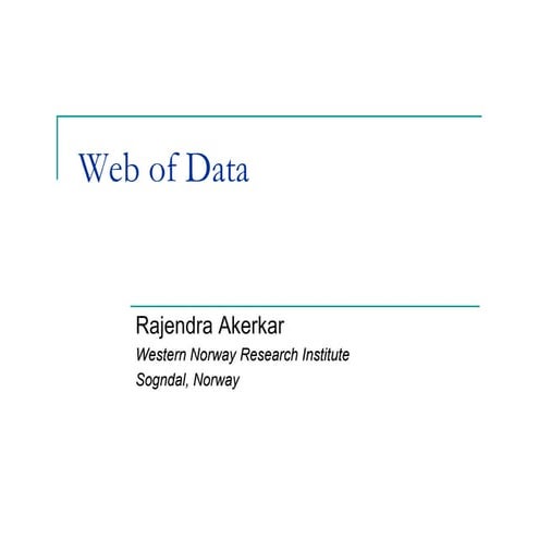 Web of data | PDF | Web Design and HTML | Internet