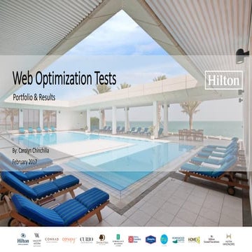 Web Optimization and eCommerce Portfolio | PPT