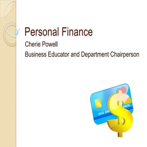 Personal Finance Introduction | PPT