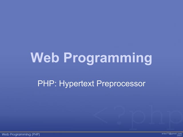 Web programming - Bagian 2 | PPT Web programming - Bagian 2 | PPT