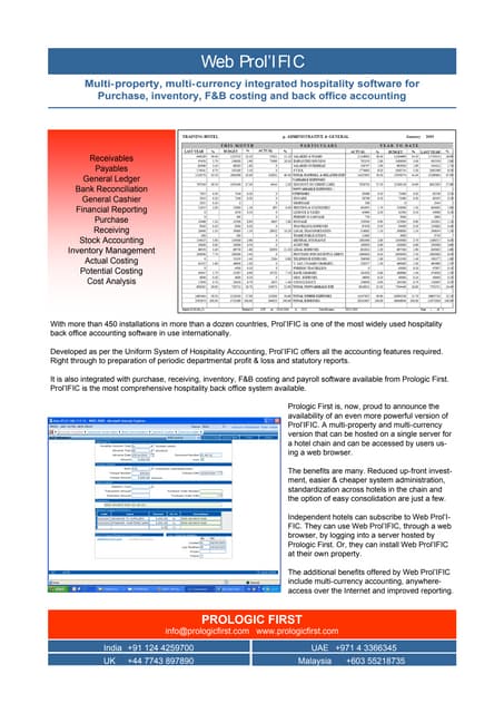 Prologic First - Product List | PPT