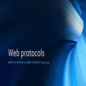 Web protocols that you should know as a developer | PPT