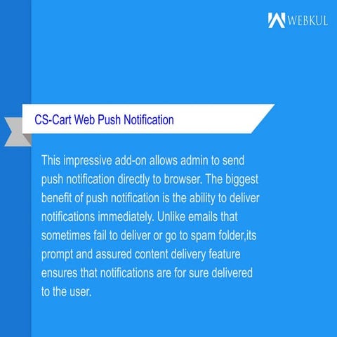 CS-Cart Web Push Notification V1.0 | ODP