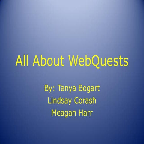 Web Quest | PPT