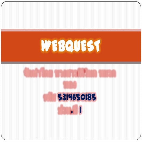 Webquest | PPT