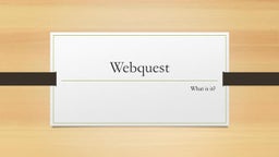 WebQuest Template | PPT