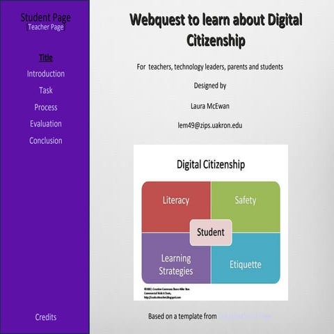 Webquest digital citizenship | PPT