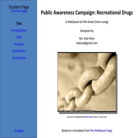 Recreational Drugs WebQuest | PPT