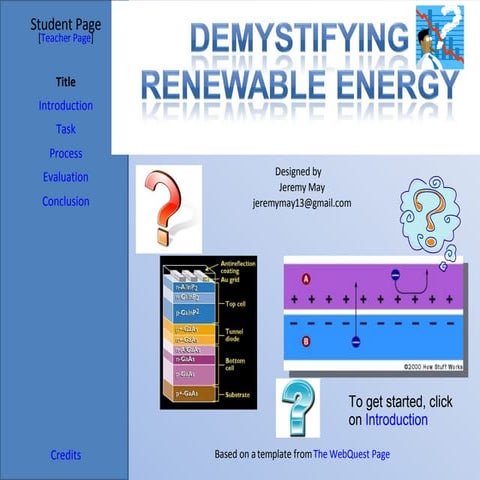 Renewable Energy WebQuest | PPT