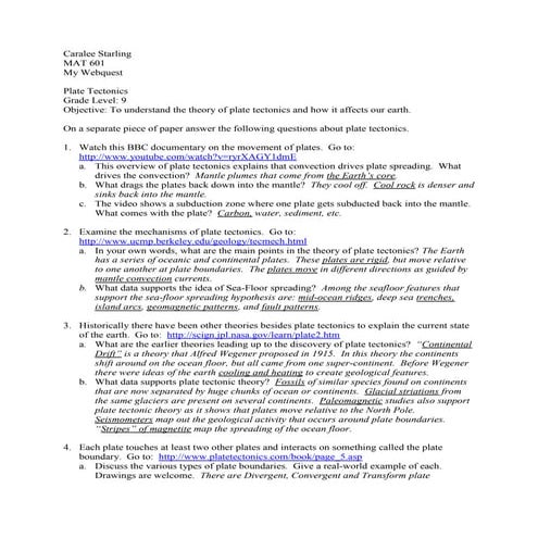 Webquest answers | DOCX