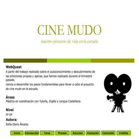 Webquest Cine Mudo | PPT