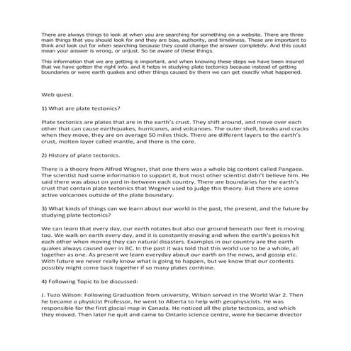 Webquest; Geography! | PDF