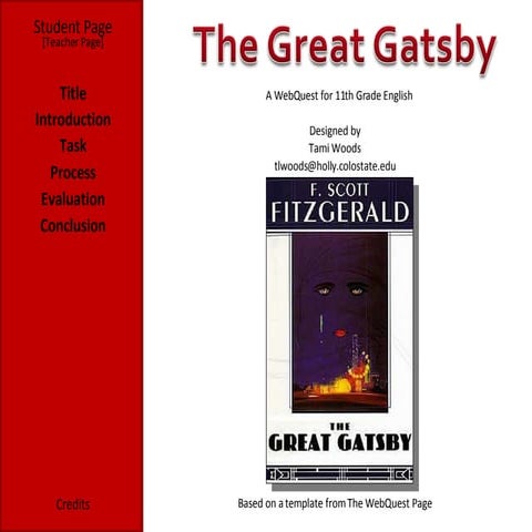 331 Webquest: The Great Gatsby | PPT
