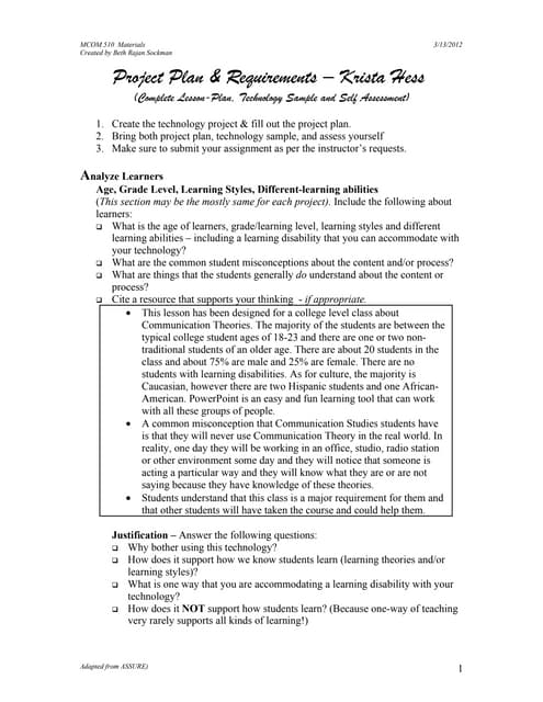 Powerpoint design lesson plan | DOC