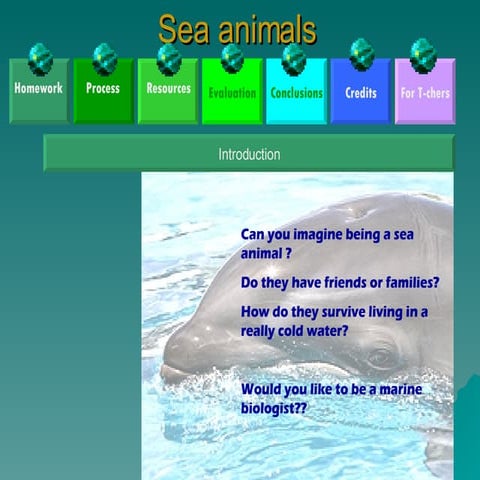 Webquestseaanimals[1] | PPT