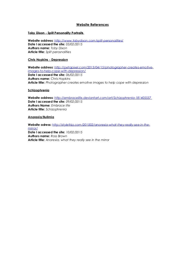 Web research references