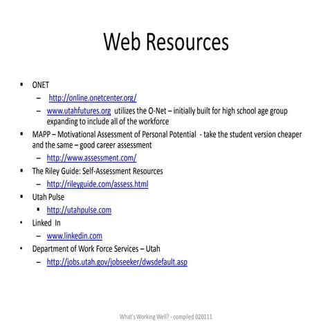 Web Resources Lll Uof Y010211 | PPT
