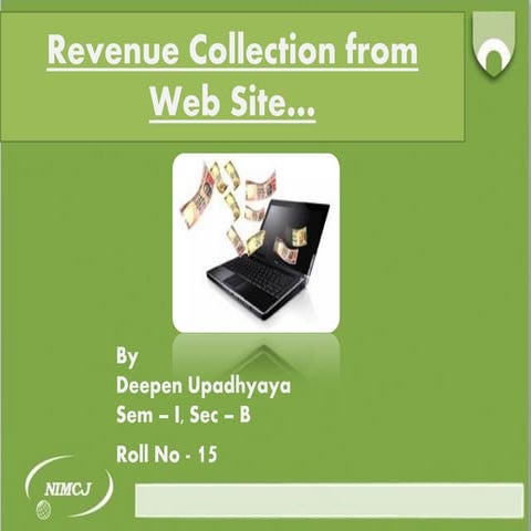 Model to generate Revenue from Website | PDF | Web Development | Internet