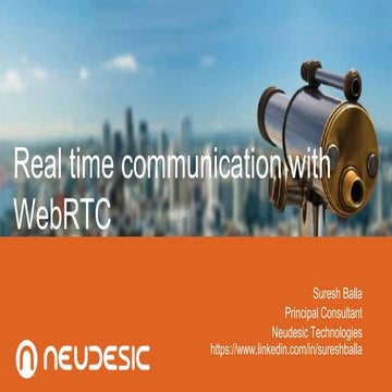 Real Time Communication with WebRTC | PPTX