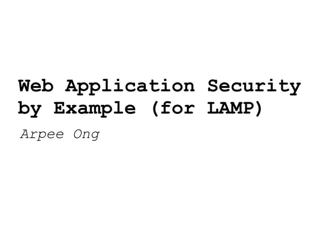 Web Application Security Pdf