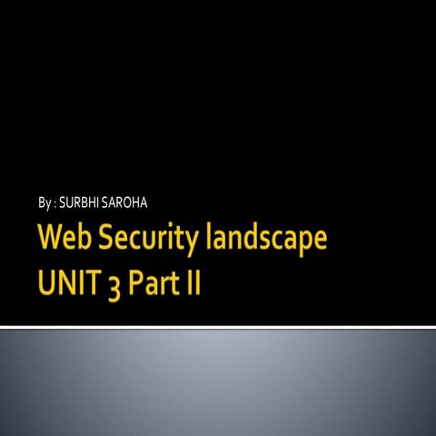 Web Security Landscape Unit 3 Part 2 Ppt 0533