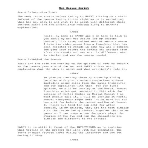 Web series script | PDF