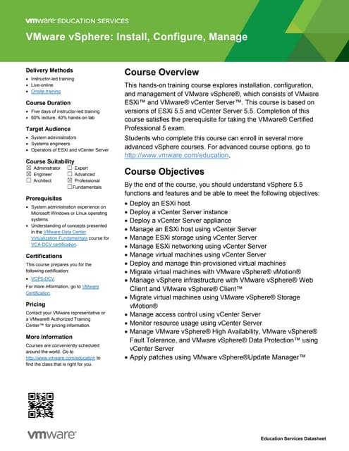PLAN COURS VCP VMWARE MTS GROUP AFRICA VSICM6 M01_CourseIntro.pptx