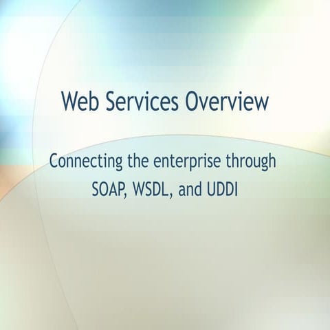 Web Services | PPT | Internet | Computing