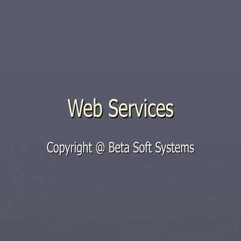 Web services | PPT | Internet | Computing