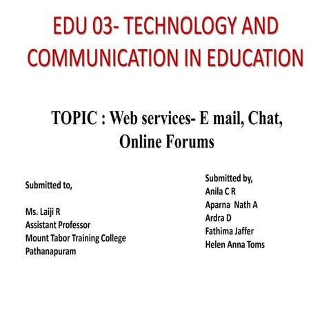 webservices.pptx | Email | Internet