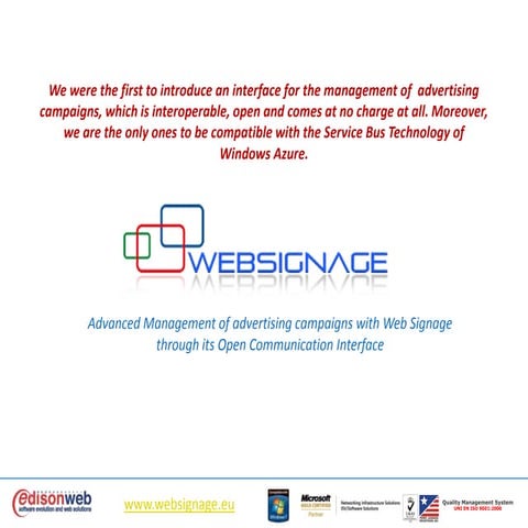 Digital Signage Open Communication Interface (EN) | PPT