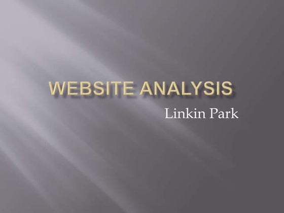 Website Analysis 2 | PPT