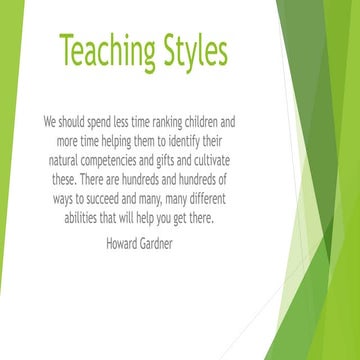 Teaching Styles | PPT
