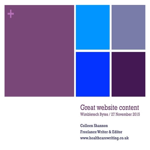 How to write great website content | PPT