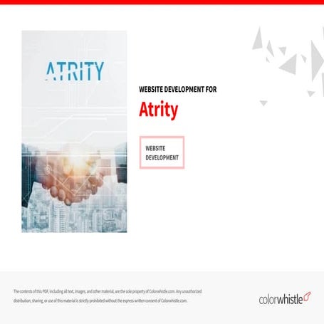 Professional Website Development for Atrity Brand | PDF