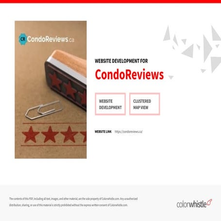 Custom Website Development for Condoreviews Project | PDF