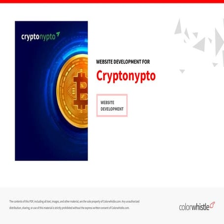 Secure Website Development for Cryptonypto Platform | PDF