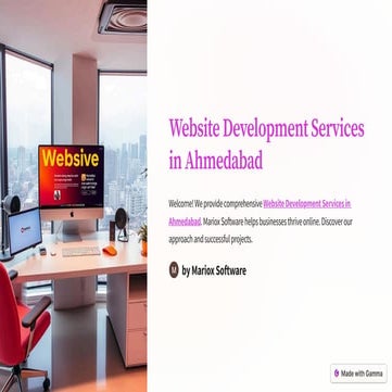 Top-Notch Website Development Services in Ahmedabad | PPT
