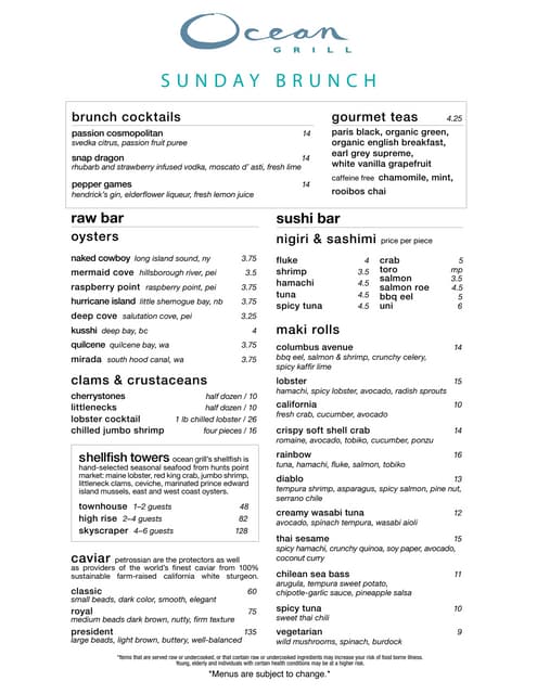 YAMAS OFFICIAL MENU | PDF