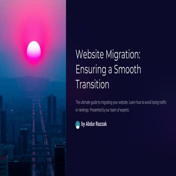 Website-Migration-Ensuring-a-Smooth-Transition | PDF