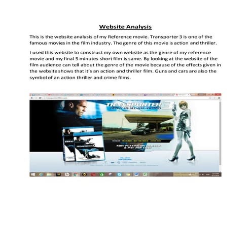 Website analysis A2 | DOCX | Web Design and HTML | Internet