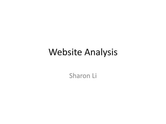 Website Research | PPT