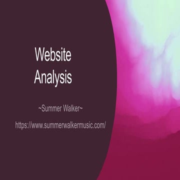 Website Analysis | PPT