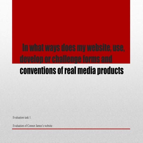 Website analysis eval 1 | PPT