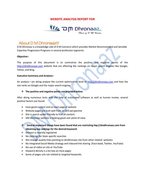 Sample Ecommerce - Website Report v2 | PDF | Search | Internet